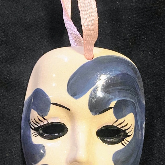 Art | New Orleans Fancy Face Mask Mardi Gras Vtg Ceramic Carnival Mask ...